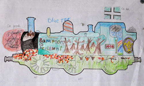 Bampton Heritage Centre; The Tivvy Bumper railway engine